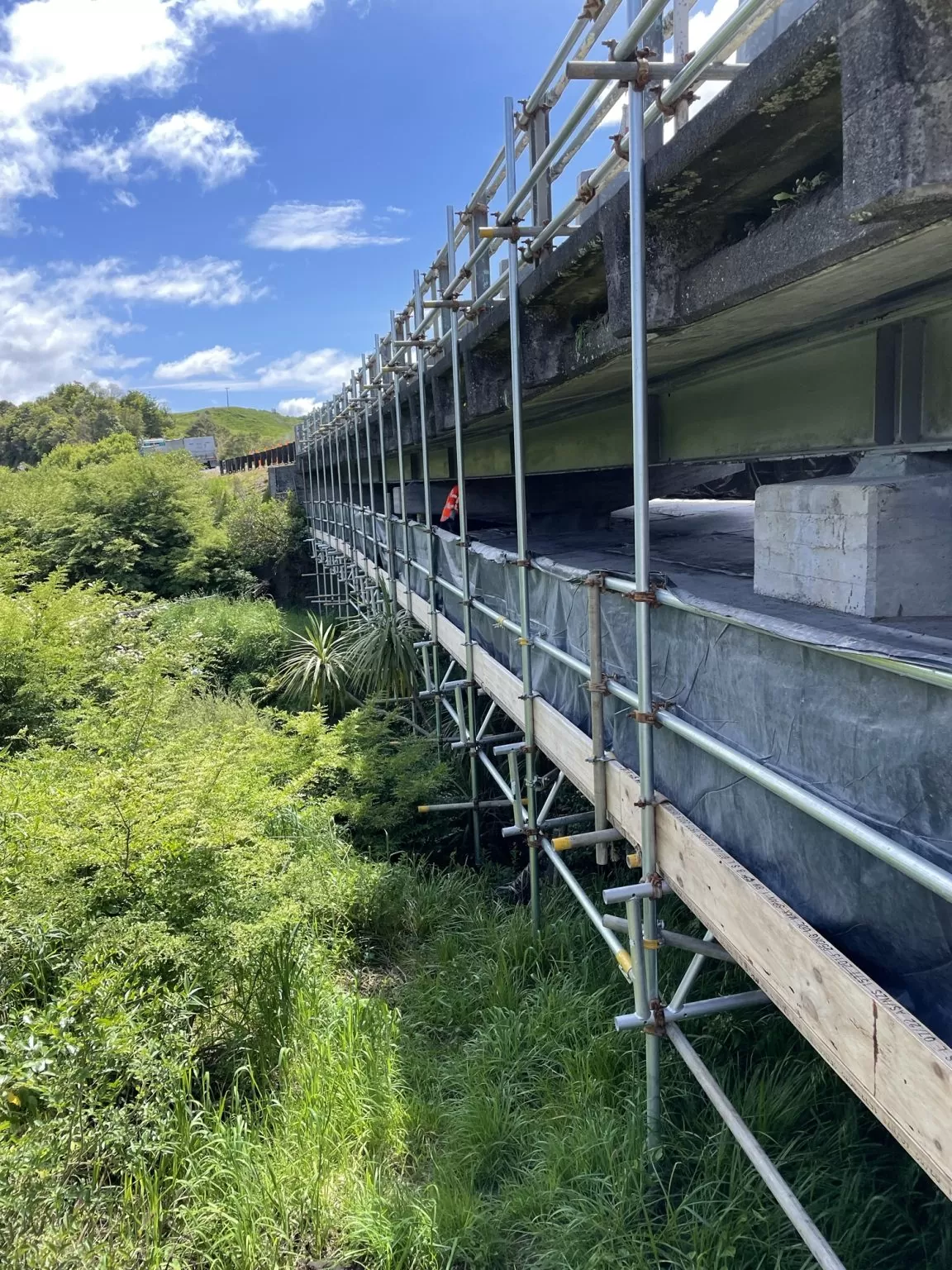 Bridge repair on SH25a in the Coromandel